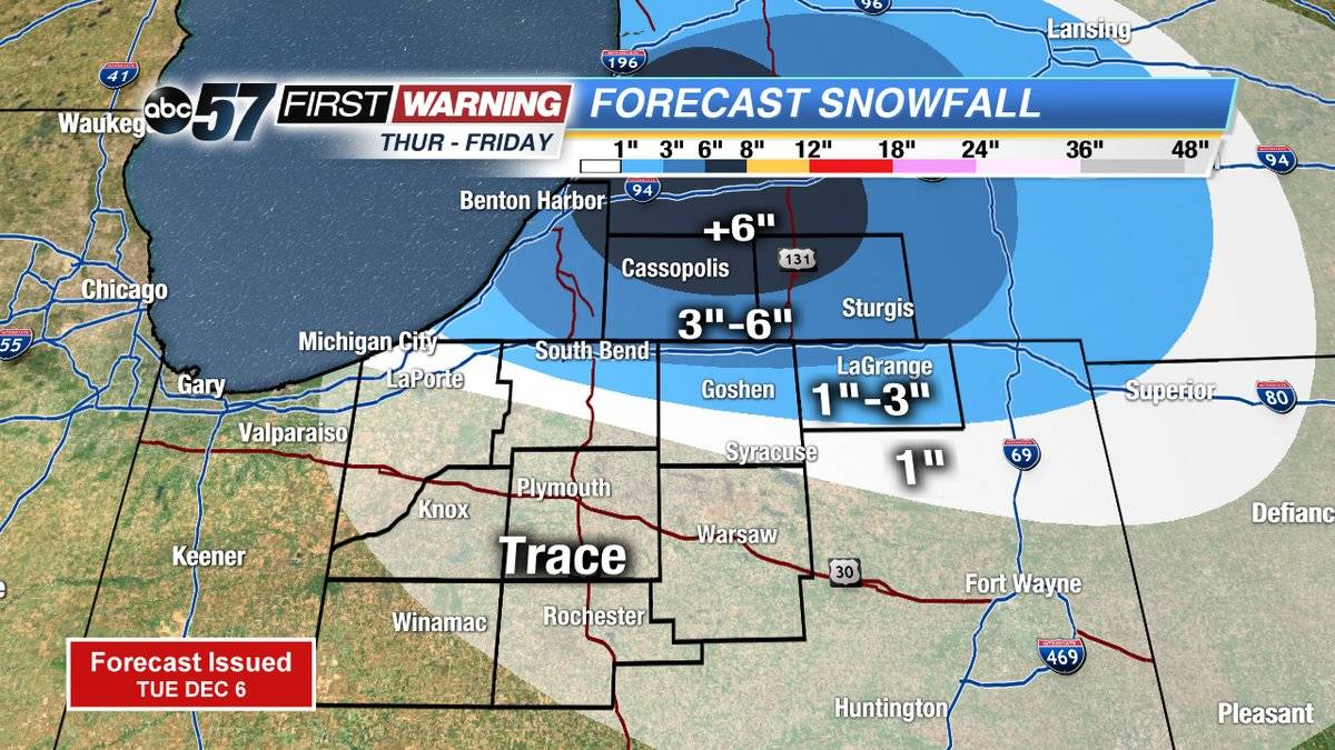 The season's first lake effect snow expected by the end of the week ...