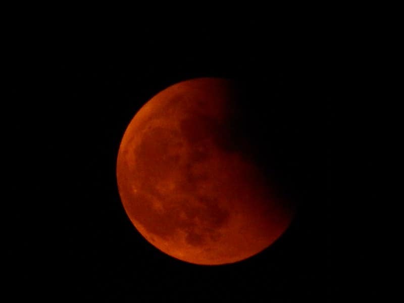 "Bloodmoon" will be seen in Indiana Sunday night into Monday morning ...