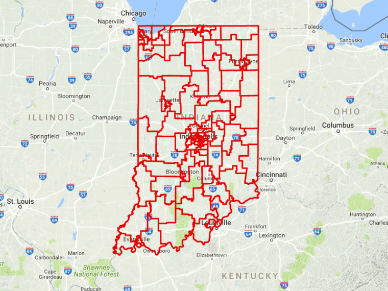 Final approval given for new Indiana political district maps - 95.3 MNC