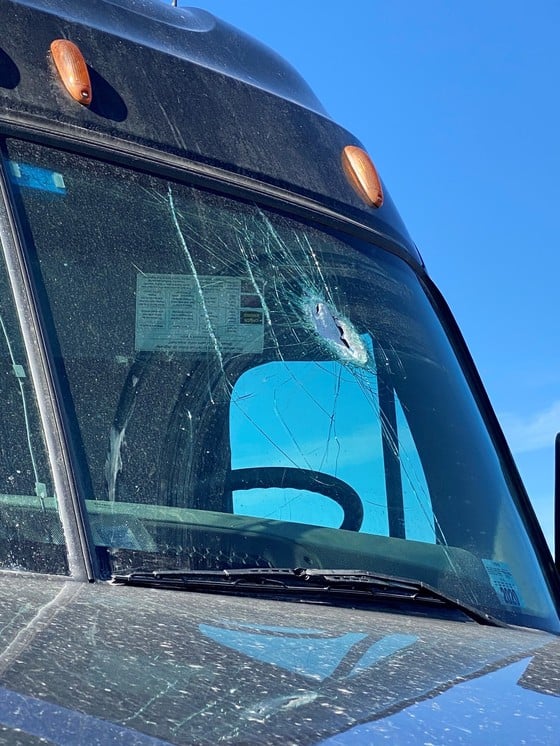 Driver seriously injured after metal hit windshield on Indiana Toll ...
